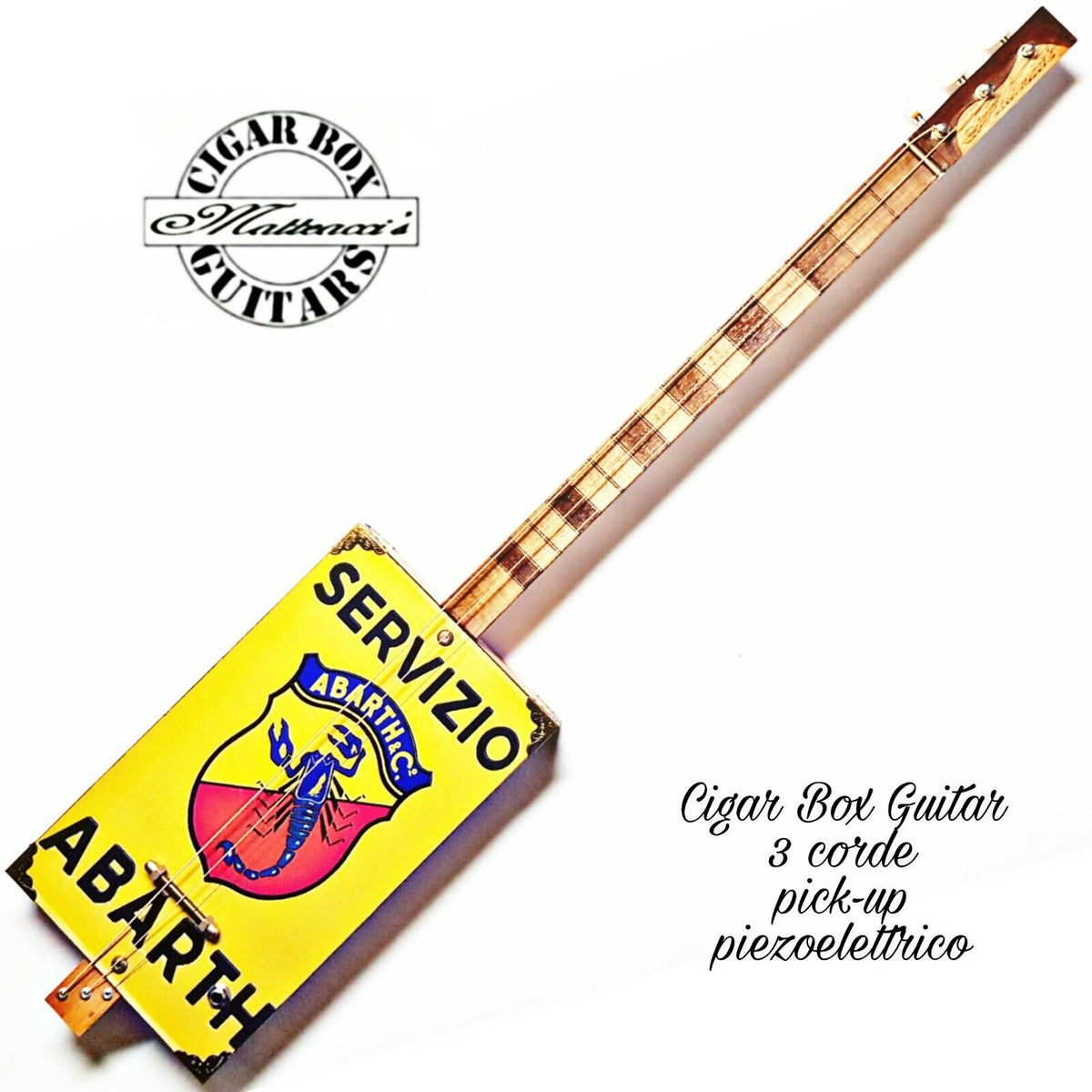 Abarth 3tpv Cigar Box Guitar – Matteacci's Cigar Box Guitar