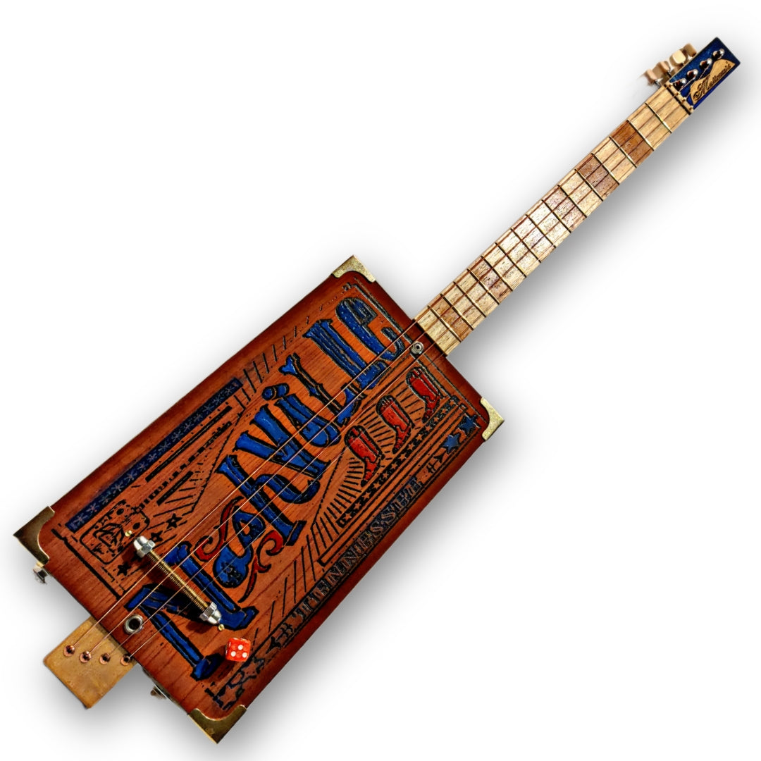 Cigar Box Guitar Nashville 4TPV | Matteacci's Cigar Box Guitars price
